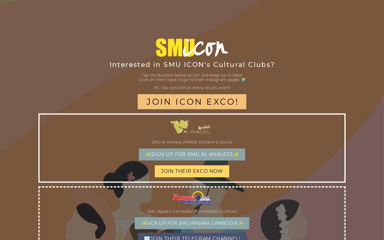 SMU ICON Sign-ups!
